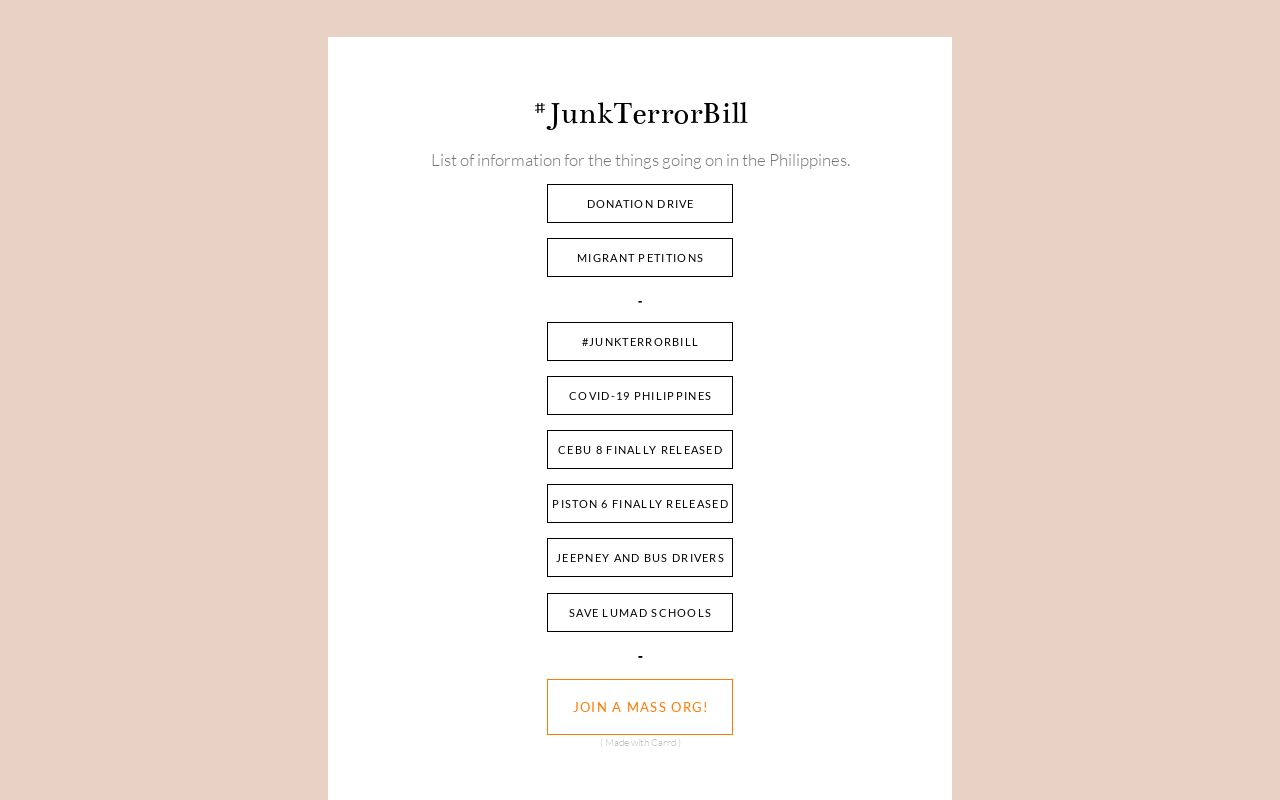 junk terror bill